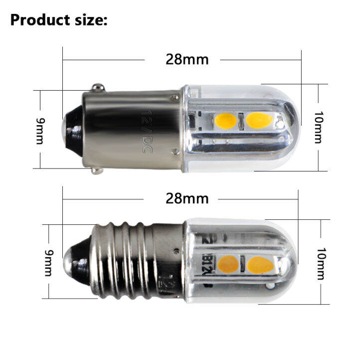 new super mini led bulb E10 BA9S T4W 6v 12v 24v 36v 48v 110v 220v ...