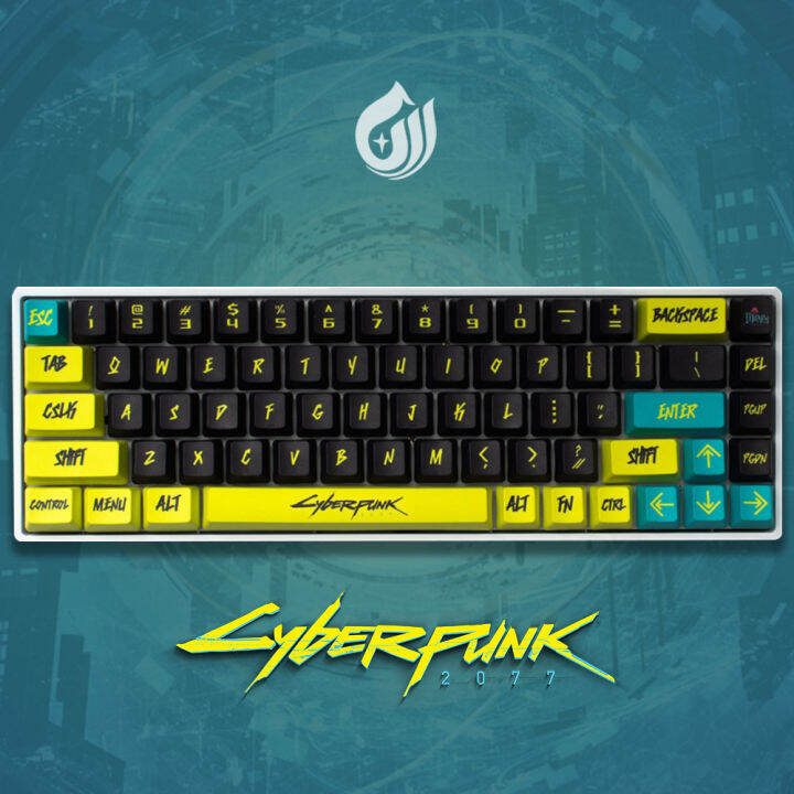 122 Keys Cyberpunk 2077 Keycaps DYE-SUB OEM Profile For Mechanical ...