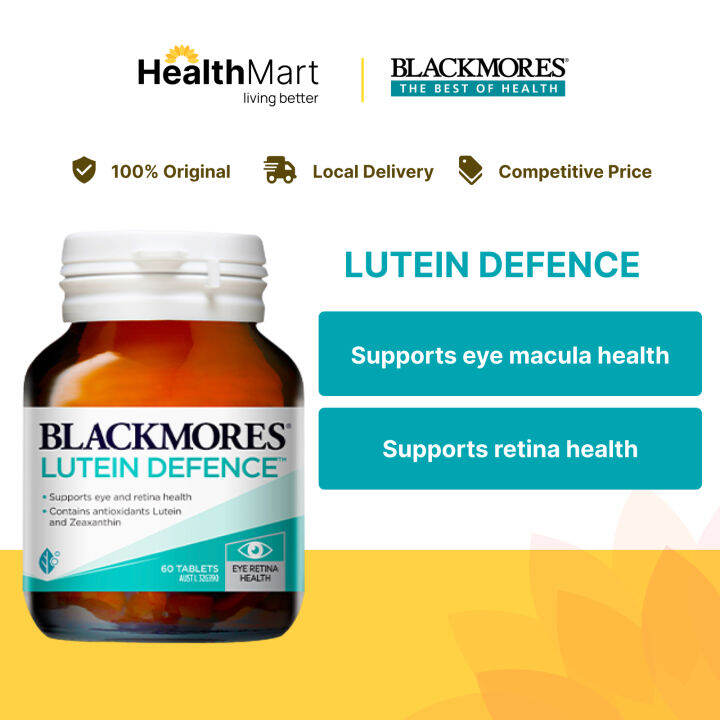 [SG] Blackmores Lutein Defence 60 Tablets (Support Eye Macula and ...