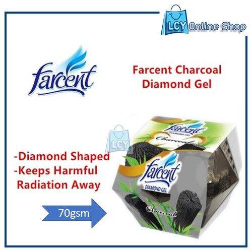 FARCENT Charcoal Diamond Scented Gel Air Refreshener Perfume 70G | Lazada