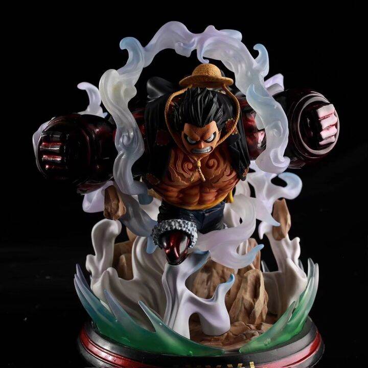Anime One Piece Gear 4 Luffy Double Iron Fist Luffy Battle Form Iron ...