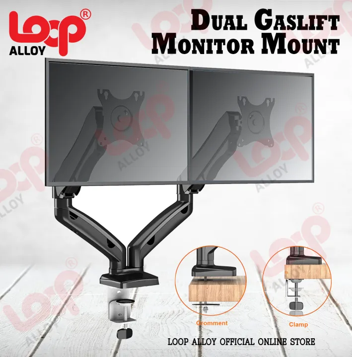 Loop Alloy Dual Gas Lift Monitor Mount with C-clamp and Grommet Options | Lazada PH