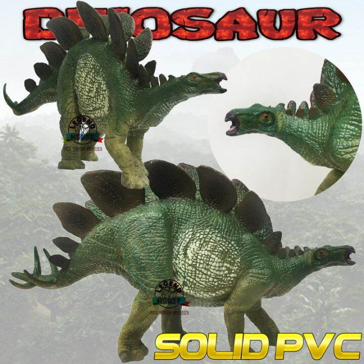 Jurassic World Dinosaur Stegosaurus Simulation Model Solid PVC Figure ...