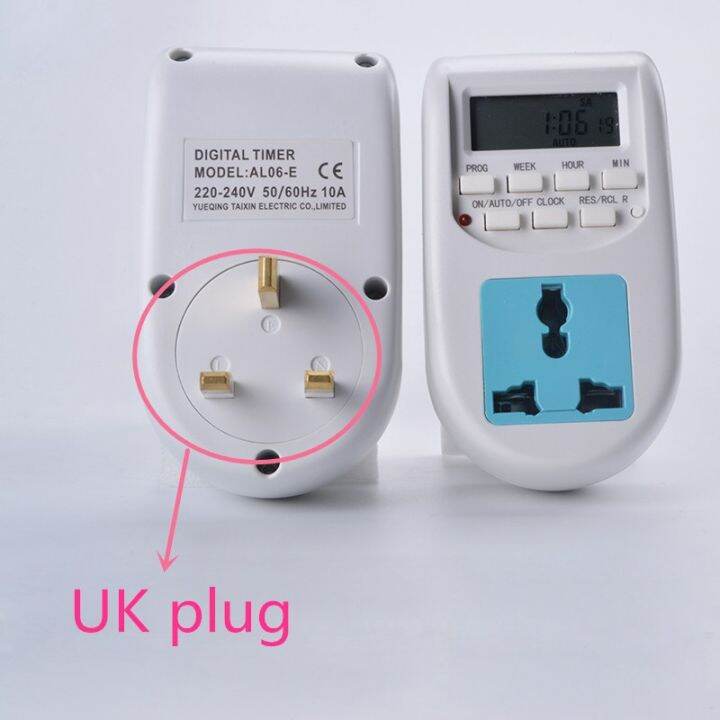 Power Supply Socket Al 06 Digital Time Switch Timer With Uk Eu Socket Weekly Programmable