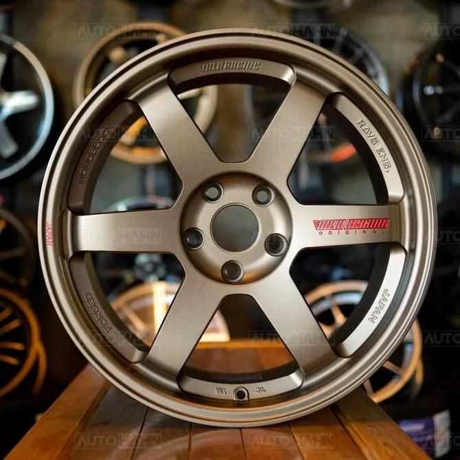 ล้อ TE37 ขอบ 18 กว้าง 8.5 นิ้ว ออฟ 35 5H-114.3 ล้อรีดเบา Flow Forming งาน TK Smart ล้อผลิตไทย สี ...