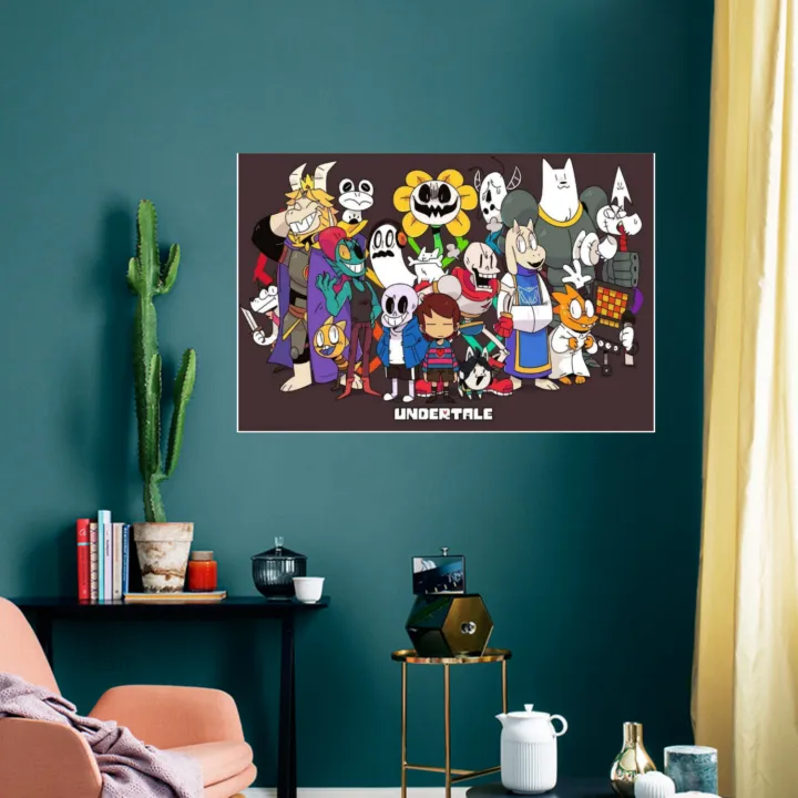 เกม Undertale รองรับ Custom ภาพวาด Art Wall Decor ภาพวาดผ้าใบโปสเตอร์ ...