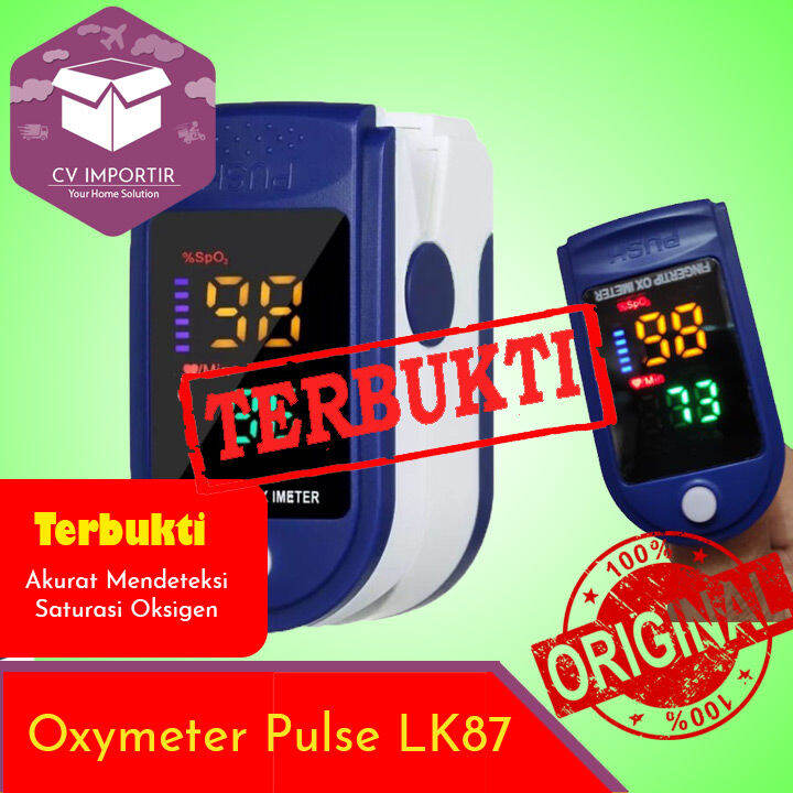 Oxymeter Pulse Oximeter Oksimeter LK87 LK88 LK89 Alat Medis Tes Ukur ...