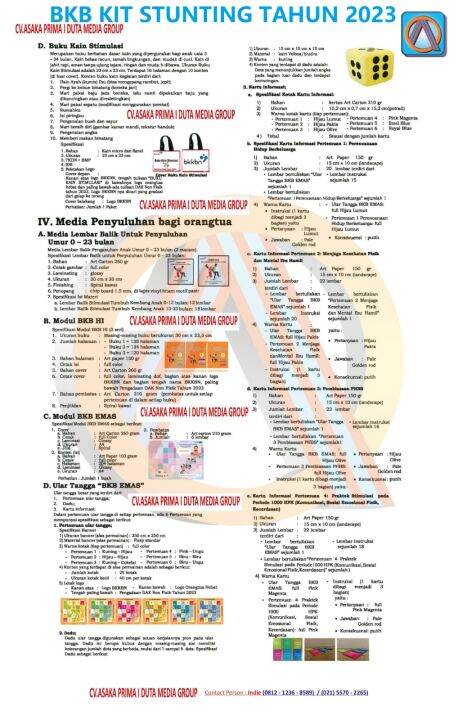 BKB KIT STUNTING TAHUN 2023 - produk DAK Bidang Kb 2023 | Lazada Indonesia