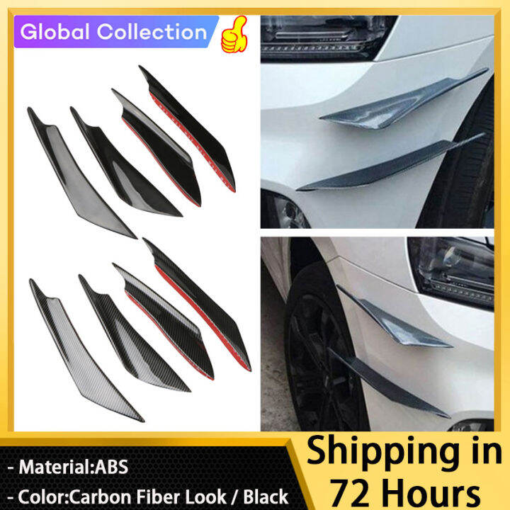 4pcs Carbon Color Universal Motor or Car EVO Racing Winglet Kits Local ...