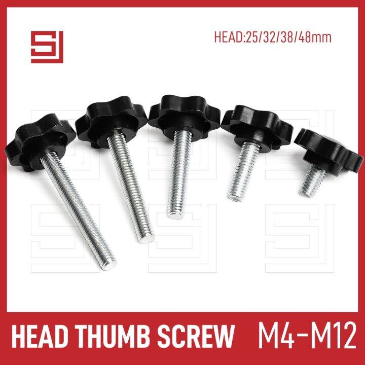 Sekrup Kepala Bintang Jempol Plastik SJ M4 M5 M6 M8 M10 2/5/10 Buah ...