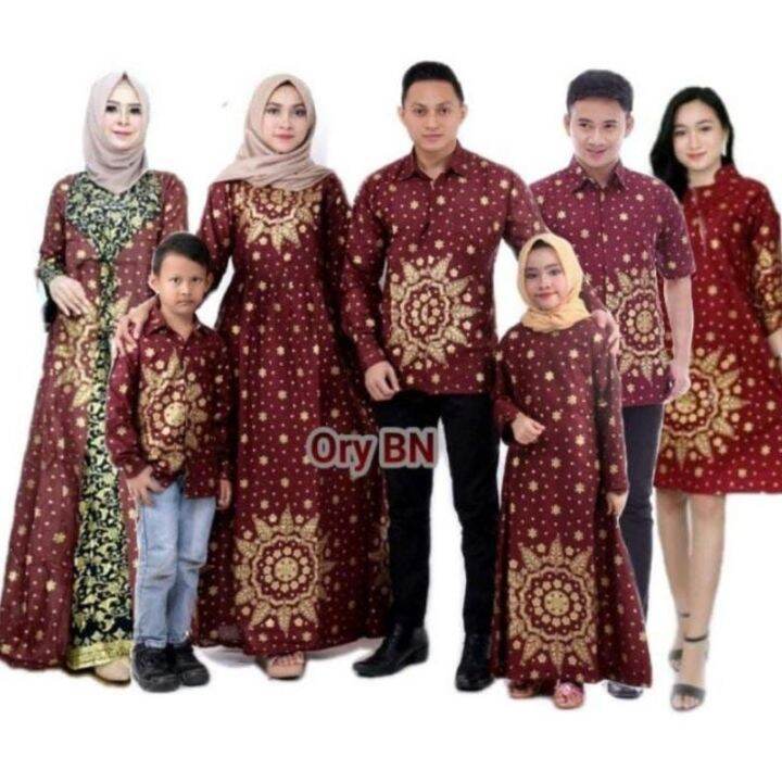 Set Batik Seragam Keluarga Terlengkap / Batik Keluarga / Seragam ...