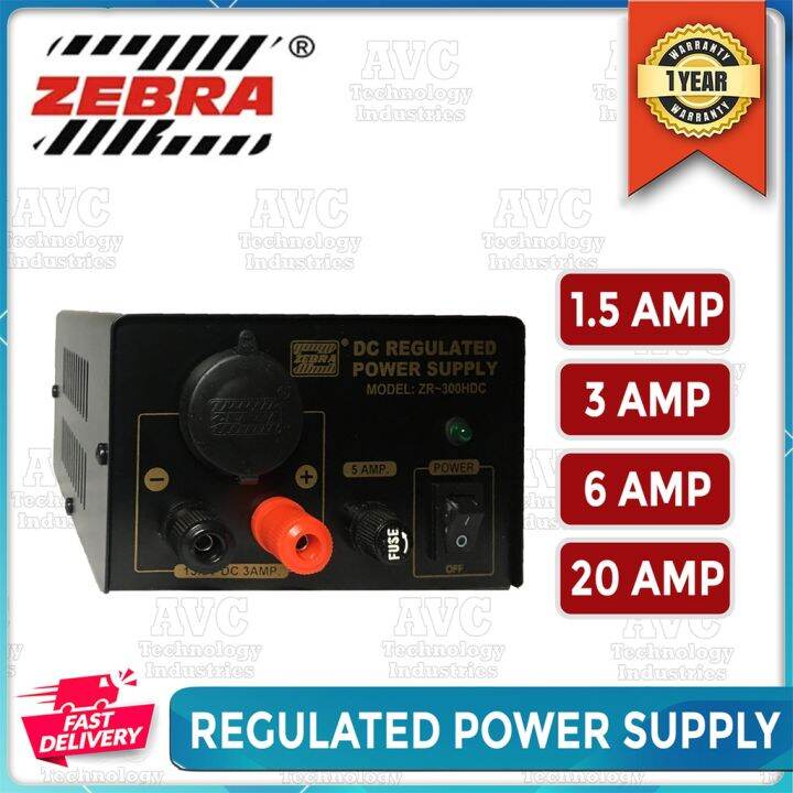 ZEBRA DC REGULATED POWER SUPPLY♡ | Lazada PH
