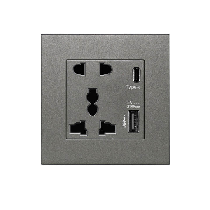 Kupanny Power 2100MA USB Outlet Crystal Glass Panel 13A UK Wall Type C ...