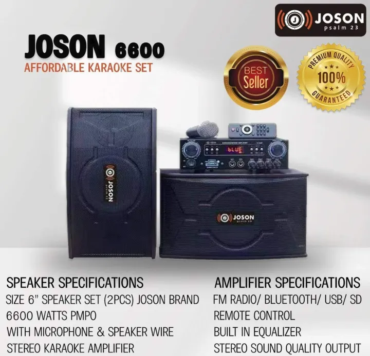 Joson JS-6600 Micro Component System (Amplifier + Speakers)set | Lazada PH