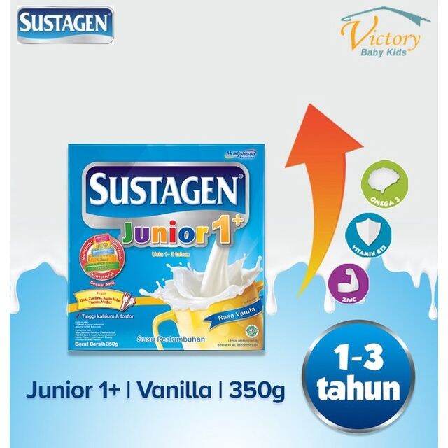 Sustagen Junior 1+ Vanila 350 gr - Susu Formula Anak 1-3 Tahun | Lazada ...