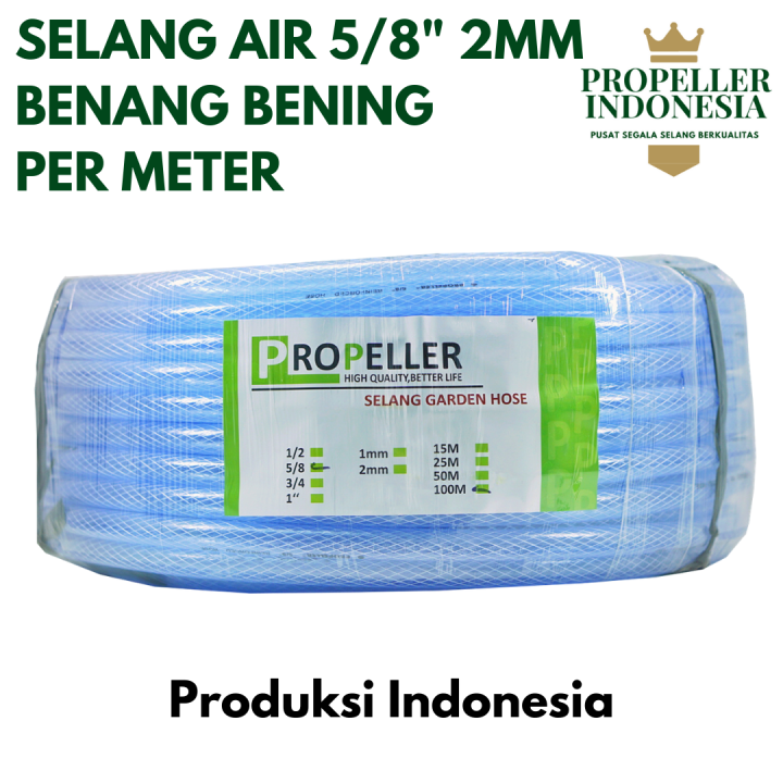Selang Air Benang Bening 5/8 2MM Per Meter Selang Air Taman Selang Air Cuci Motor Murah | Lazada ...