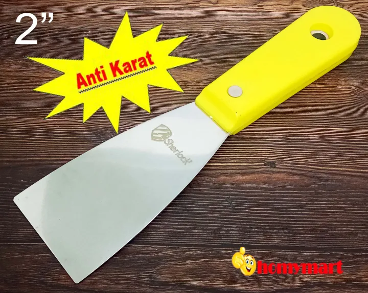 kape skrap gagang plastik 2” 3” 4” sherlock (sekrap/scrap) stainless ...