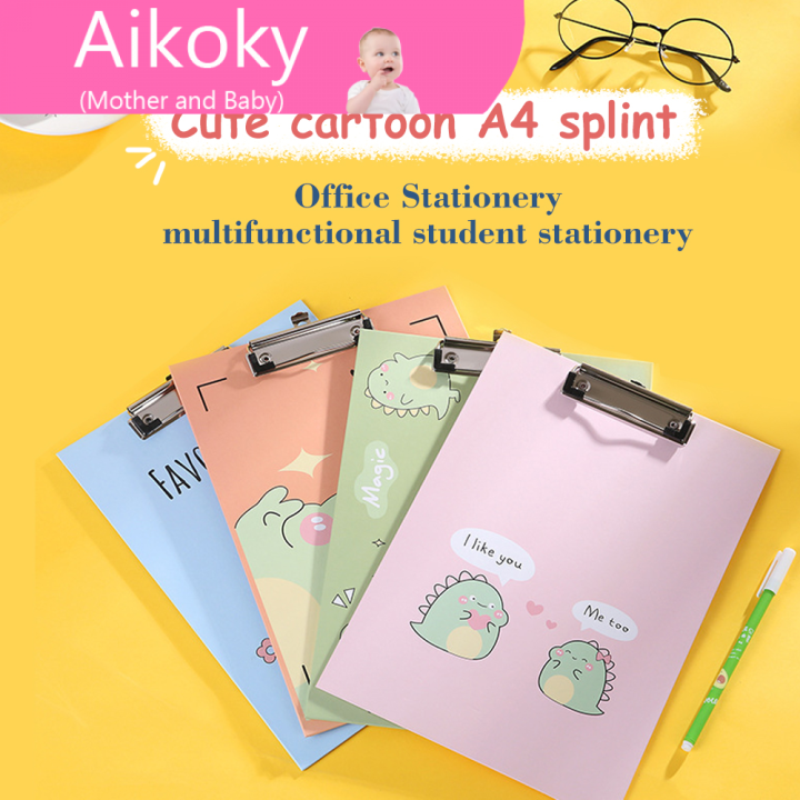 Writing Pad Cartoon A4 Paperboard Clip For students Multifunctional ...