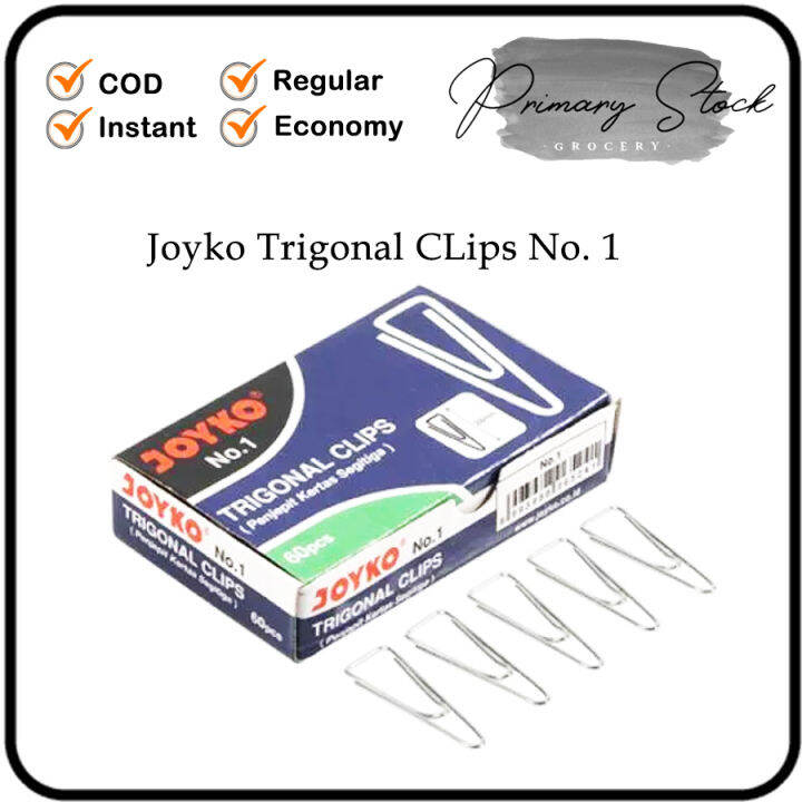 Joyko Trigonal Paper Clip No.1 Klip Kertas perlengkapan kantor | Lazada ...