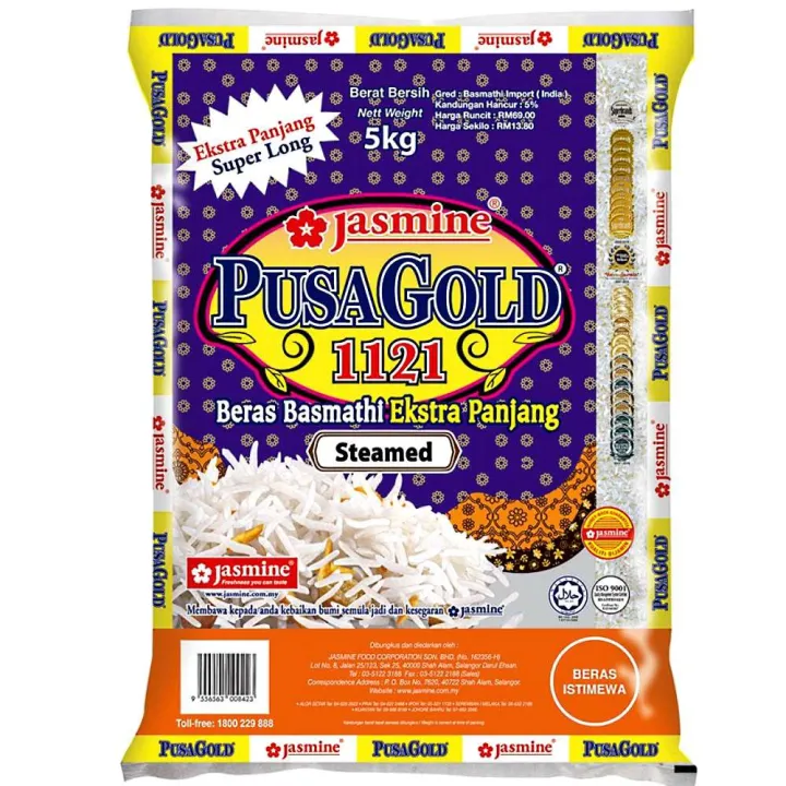 Jasmine Beras Basmathi Pusa Gold (5KG) | Lazada