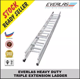 EVERLAS Heavy Duty Triple Extension Ladder ET 08,10 | Lazada