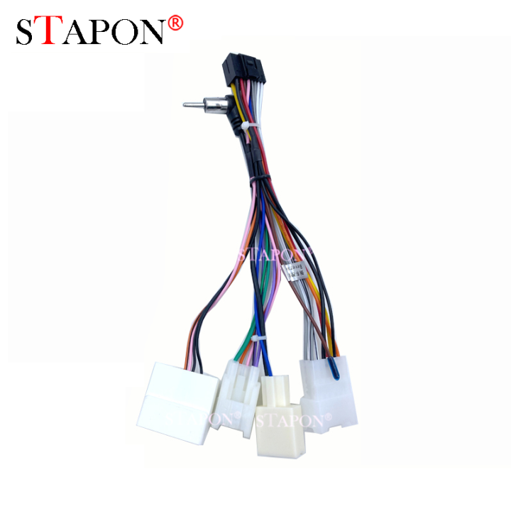 STAPON car stereo head unit 16pin power harness power cord 16pin for ...