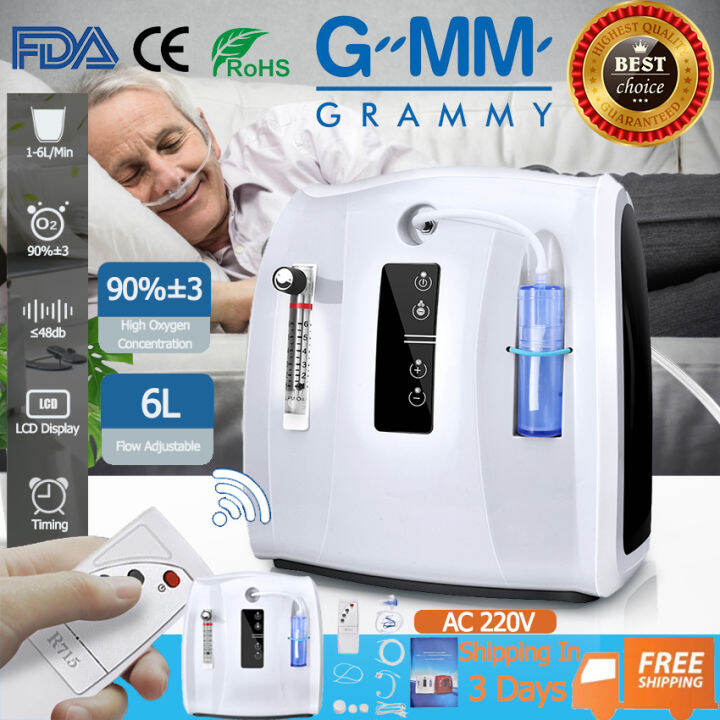 Oxygen Concentrator 1-6L/Min Adjustable Portable Oxygen Machine For ...