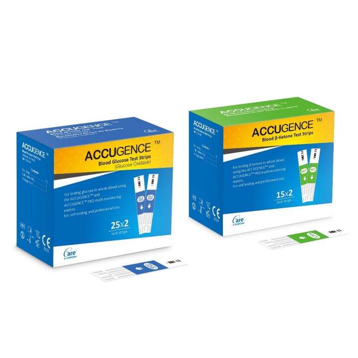 ACCUGENCE Blood Ketone Blood Glucose(GOD)Keto Diet Meter System ...
