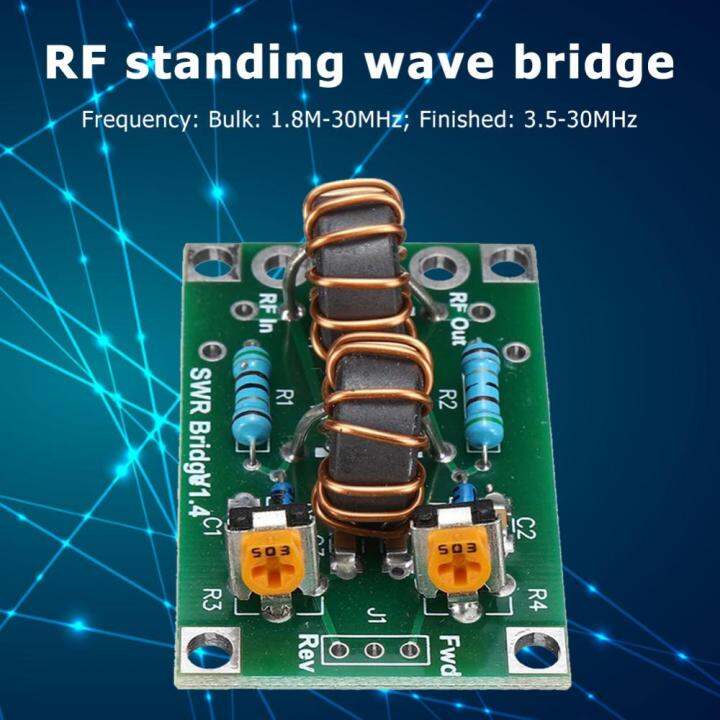 1.8M-30MHz/3.5-30MHz RF SWR Standing Wave Ratio Bridge Radio Frequency ...