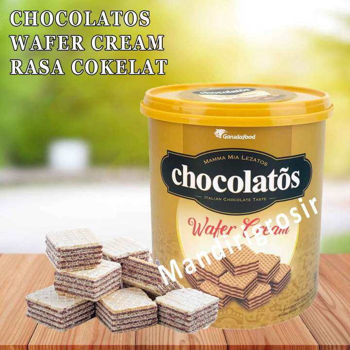 Chocolatos Wafer Cream/ Wafer Coklat/ Biskuit Wafer Cream 300g | Lazada ...