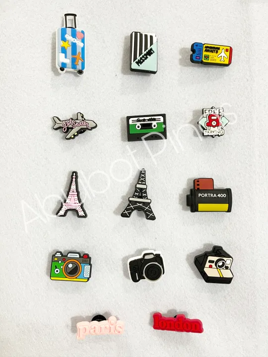 Jibbitz / travel vibe designs / Jibbitz charms / high quality | Lazada PH