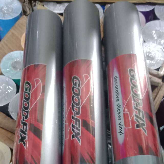 skotlet sticker warna silver(doff & glossy) uk 50cm x 45cm | Lazada ...