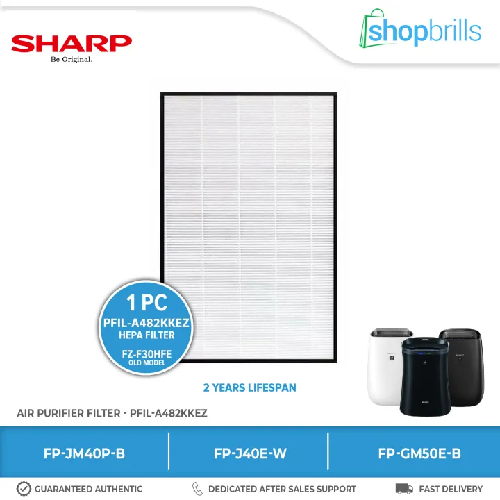 Filter For SHARP FP-J40E-W & FP-JM40P-B Air Purifier Hepa Filter PFIL ...
