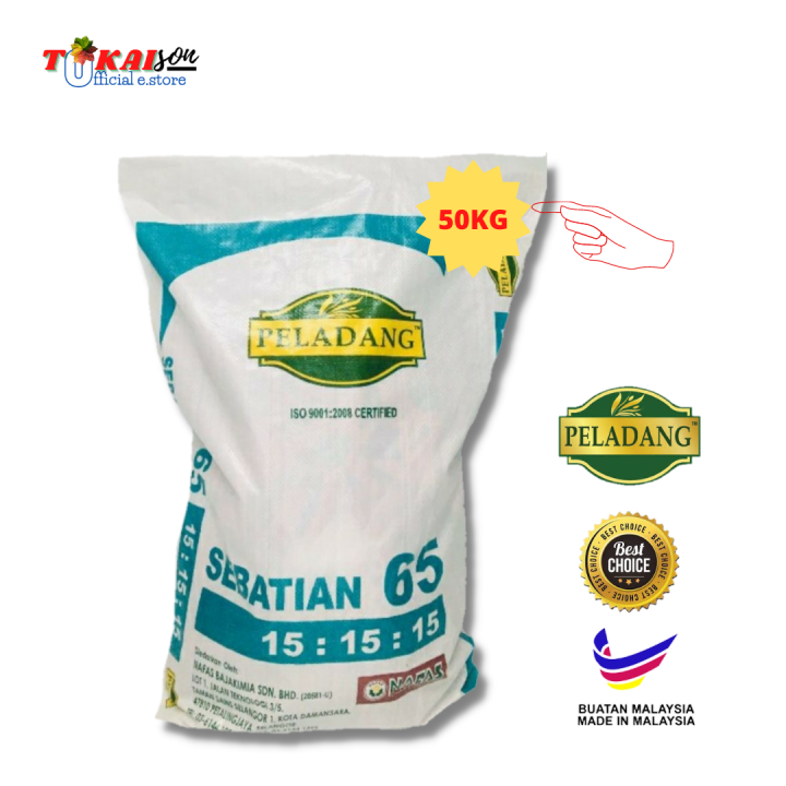 [ Pre Order ] 50 KG / Baja Sebatian ( NPK 15:15:15 ) Baja Pertumbuhan ...