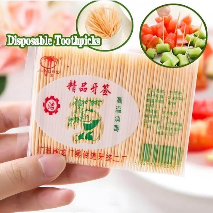 Natural Bamboo Toothpick Durable Wood Dental Bamboo Picks Home ...