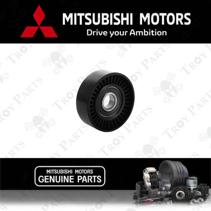 (1pc) Original Mitsubishi Fan Belt Tensioner Pulley Bearing Idler for ...