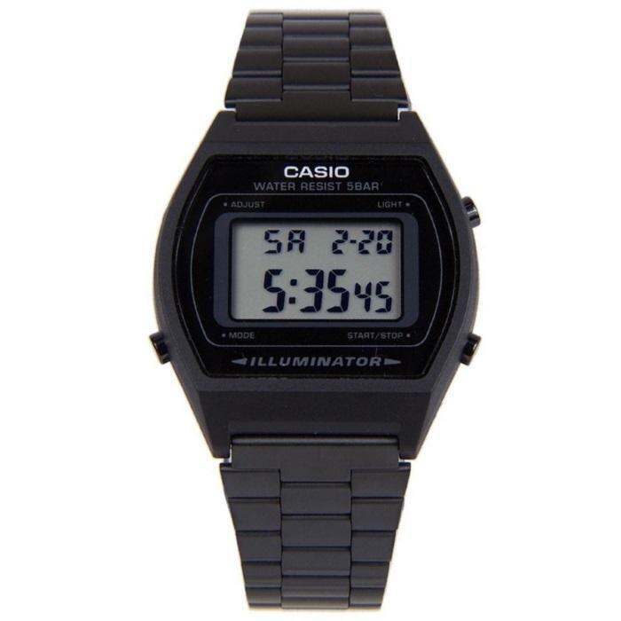 Casio B640WB-1ADF Unisex Vintage Series Digital Black Steel Watch B640WB-1A | Lazada