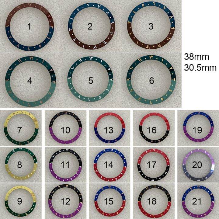 Replacement Watch Bezel Insert 38Mm/30.5Mm Arabic Numerals Aluminium ...