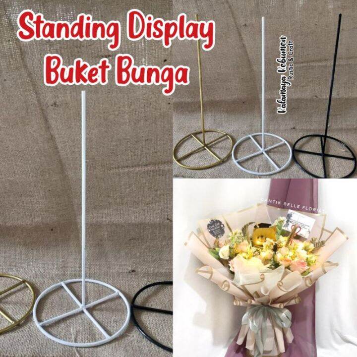 Display Pajangan Bouqet Standing Buket Rak Bunga Artificial Dekorasi ...