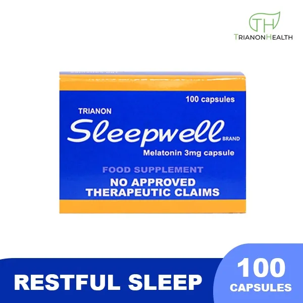 Sleepwell, 3mg Pure Melatonin, Sleep Aid and Immune System Supplement ...