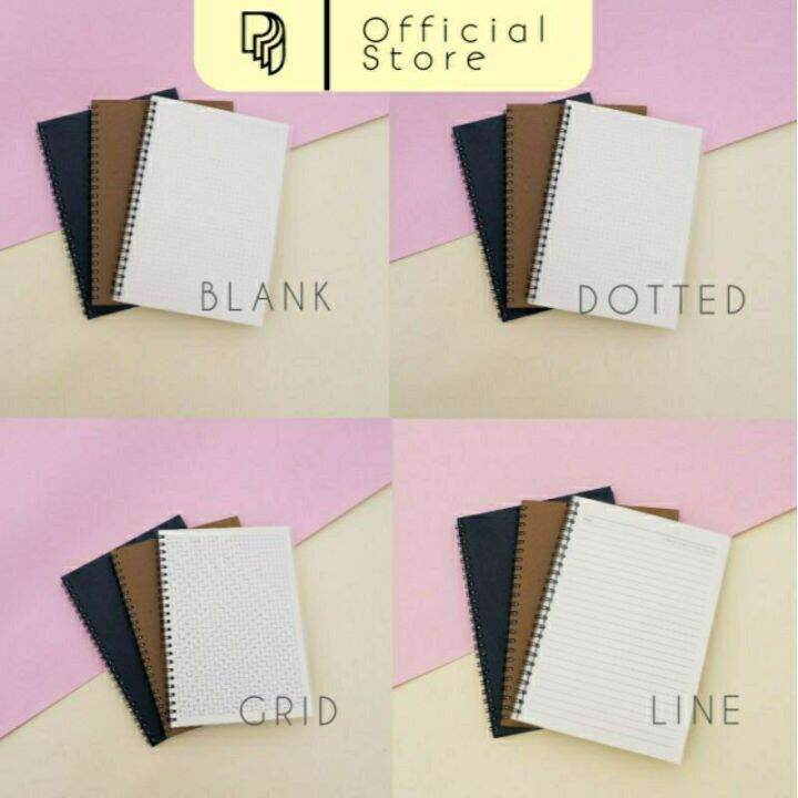 NOTEBOOK SPIRAL A5 BOOKPAPER GRID, LINE, DOTTED, BLANK. NOTEBOOK A5 ...