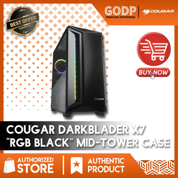 COUGAR | DarkBlader X7 Distinctive RGB Mid Tower Case PC Case | Lazada PH