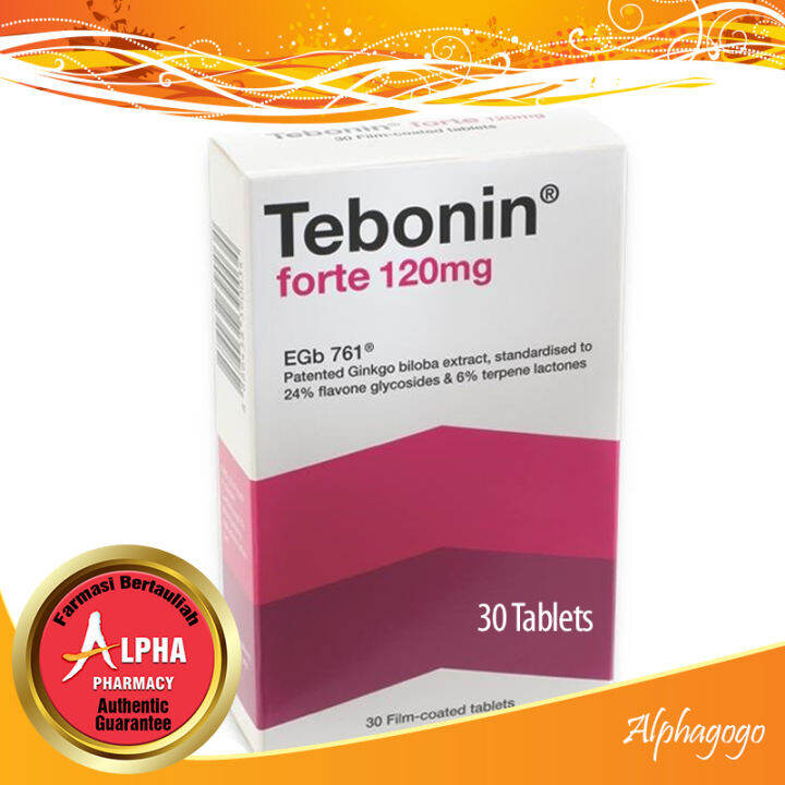 Tebonin Forte 120mg with Ginkgo Biloba (30 Tablets) | Lazada
