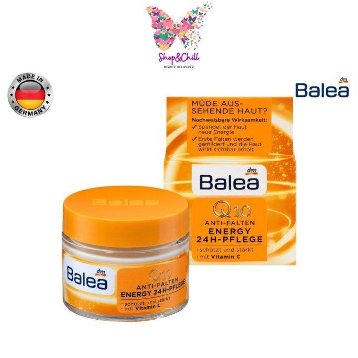 ครีมบำรุงผิวหน้า Balea Q10 Anti-Wrinkle Energy 24H Care 50 ml | Lazada ...