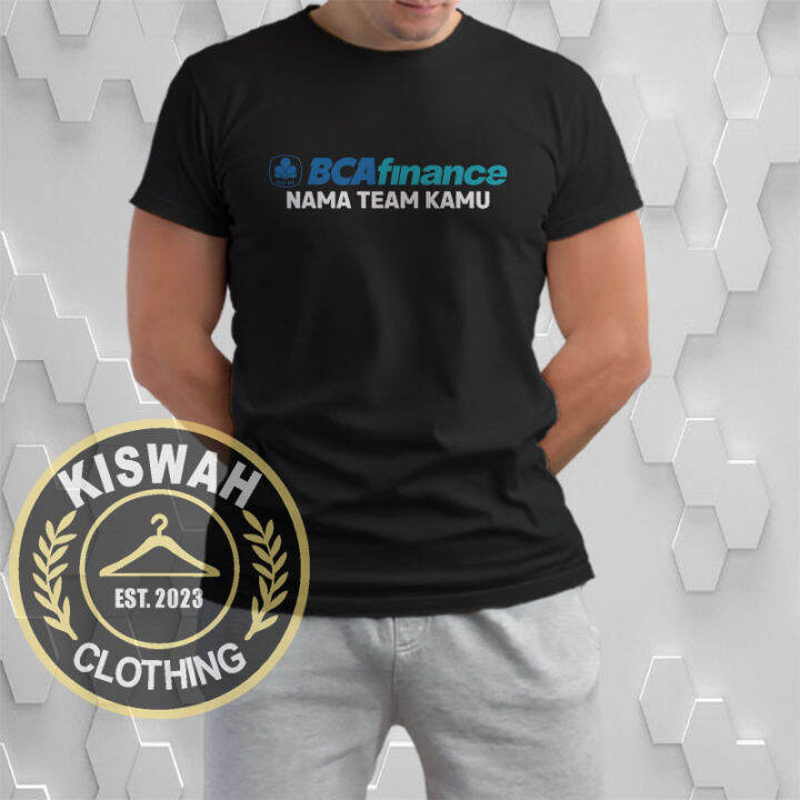 Kaos Tshirt BCA Finance Logo Gratis Nama Team Kamu Baju Perusahaan ...