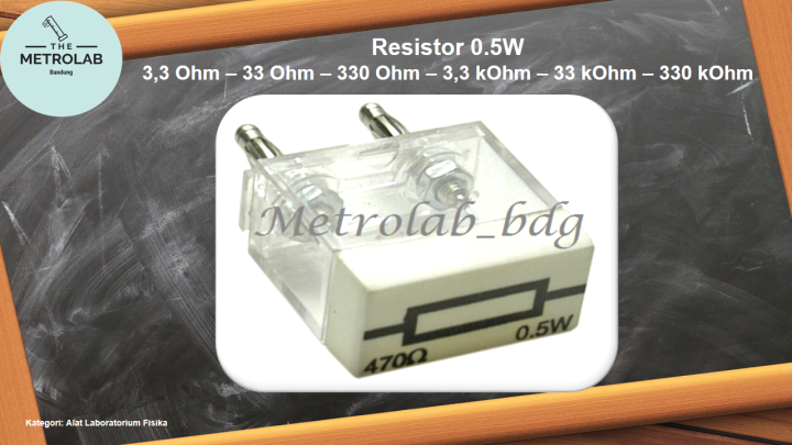 Resistor 0,5W | Hambatan Listrik | 3,3 Ohm - 33 Ohm - 330 Ohm - 3,3 ...