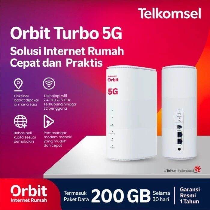 Modem Orbit Turbo 5G ZTE MC801A WiFi Router Free Telkomsel | Lazada ...
