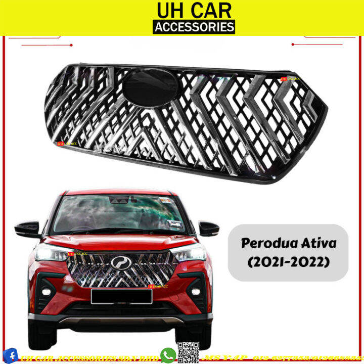 PERODUA ATIVA ABS CHROME SPORT FRONT GRILL | Lazada