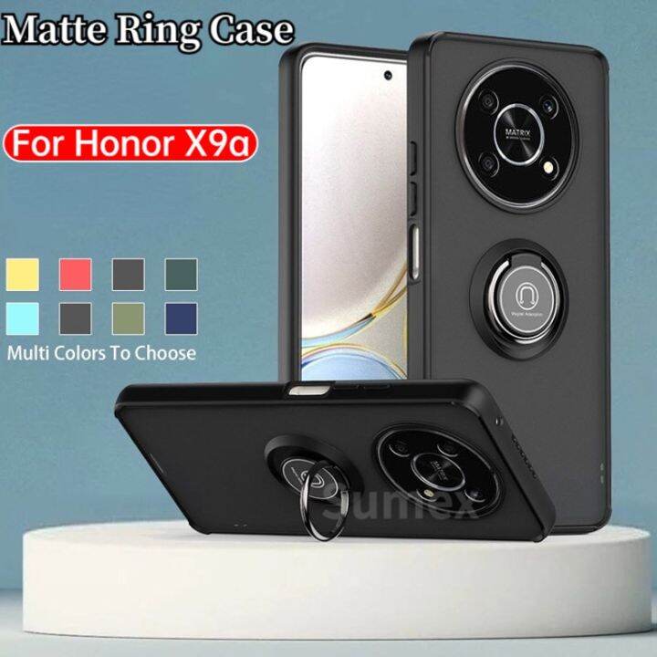 เคสโทรศัพท์ RMO-NX1แบบมีห่วงเคสสำหรับ Honor X9A เคสฝาหลังผิวด้านโปร่งใส ...