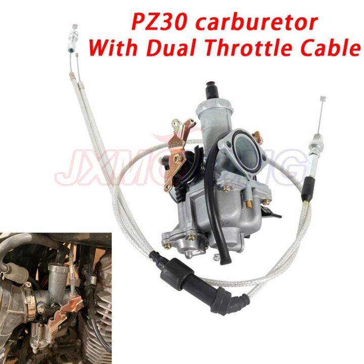 PZ30 30มิลลิเมตรคาร์บูเรเตอร์เร่งปั๊มแข่ง200Cc 250Cc สำหรับ Keihin ABM IRBIS TTR 250ด้วยคู่สาย ...